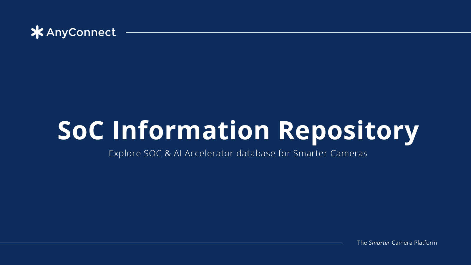AnyConnect | Ambarella H32 SoC Key Information